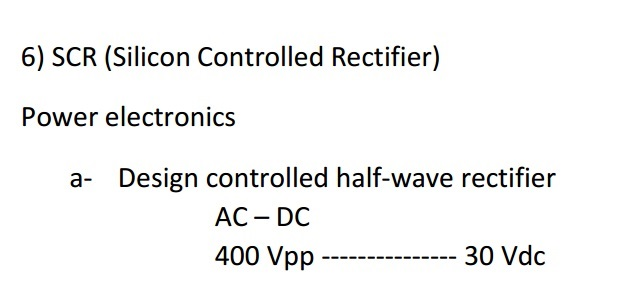 Solved SCR (Silicon Controlled Rectifier) Power electronics | Chegg.com