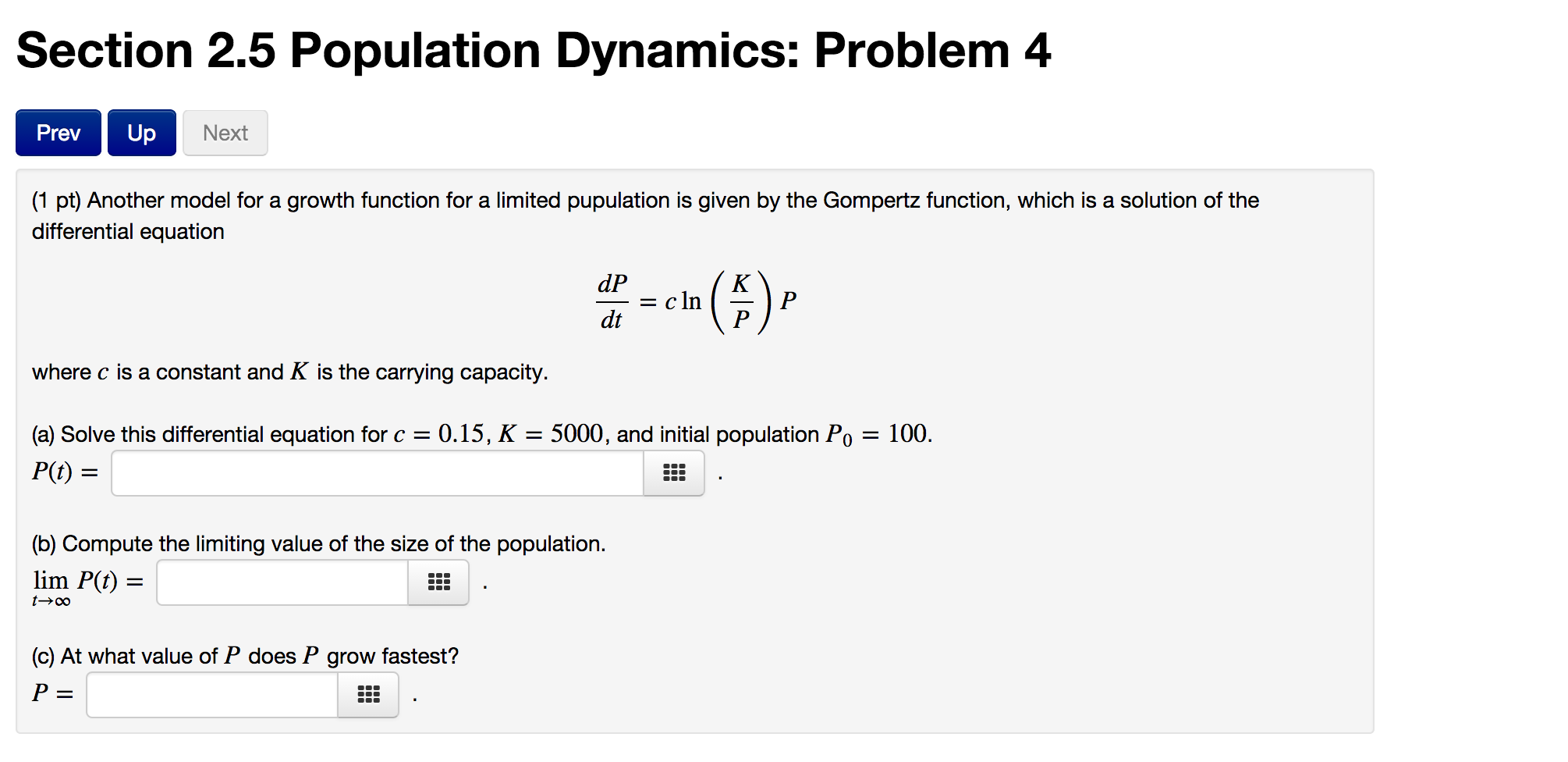 Solved Section 2 5 Population Dynamics Problem 4another