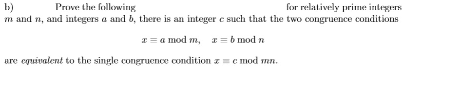 Solved Prove the following for relatively prime integers m | Chegg.com