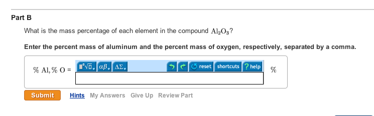Solved What is the mass percentage of each element in the | Chegg.com