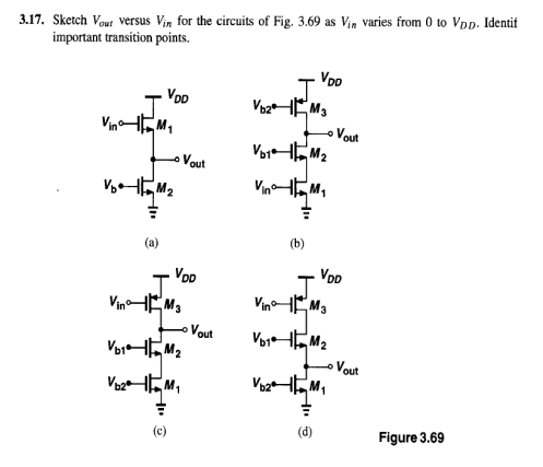 Solved Sketch V_out versus V_in for the circuits of Fig. | Chegg.com