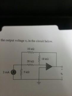 Solved determine the output voltage v0 in the circuit | Chegg.com