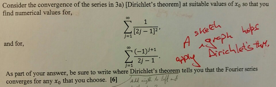 Solved Consider the convergence of the series in 3a) | Chegg.com