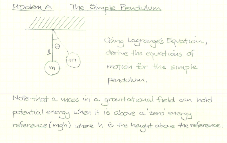 Using Lagrange's Equation, derive the equations of | Chegg.com
