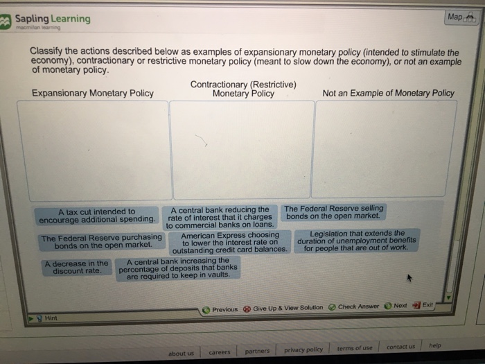 Solved Classify the actions described below as examples of | Chegg.com