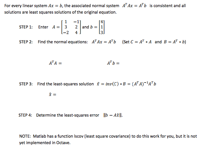 Solved For every linear system Ax = b, the associated | Chegg.com