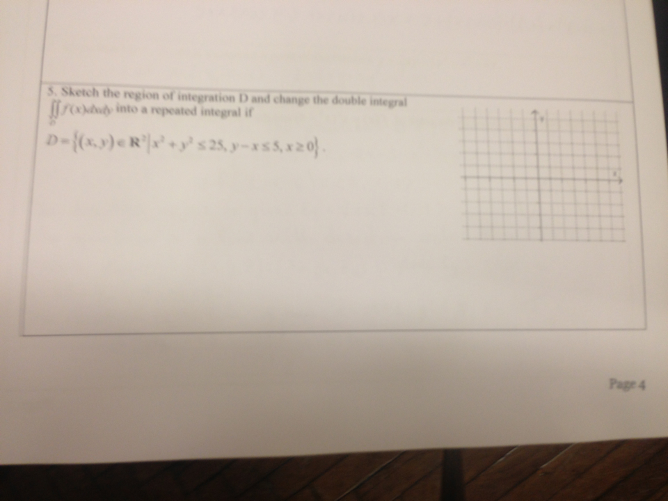 Solved Sketch the region of integration D and change the | Chegg.com