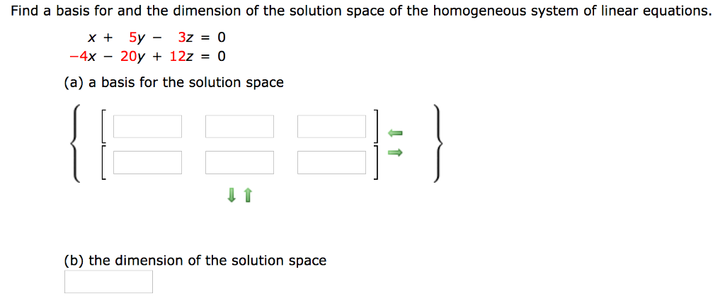 Solved Find a basis for and the dimension of the solution | Chegg.com