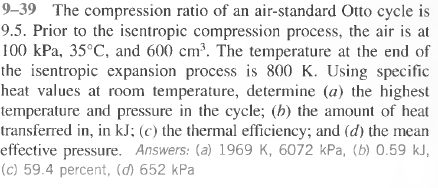 Solved (use variable specific heats for all problems, i.e., | Chegg.com