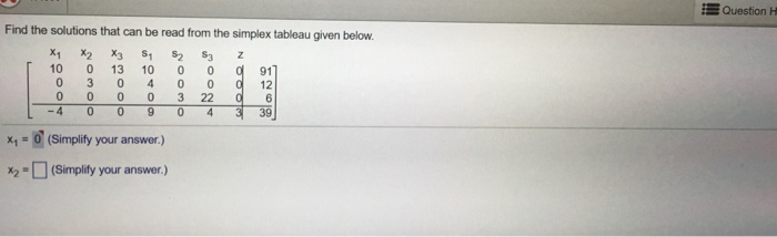 Solved Introduce slack variables as necessary, then write | Chegg.com