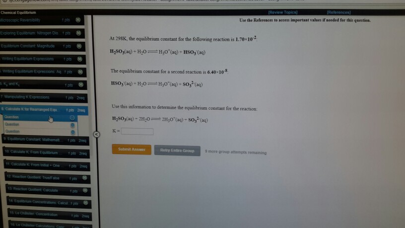 Solved Use the References to access important values if | Chegg.com