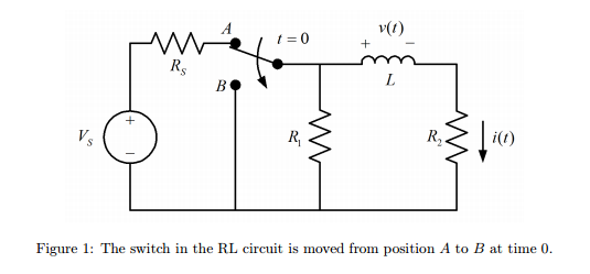 Solved Consider the RL circuit in Figure 1. You may assume | Chegg.com