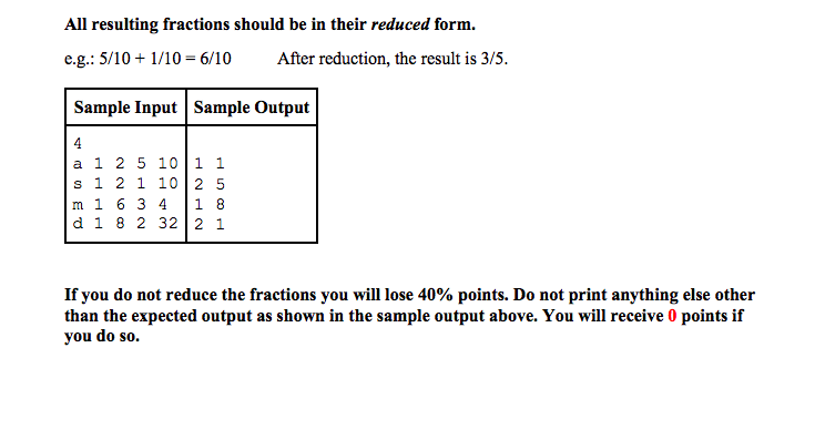 Solved Fractional Numbers with Structure (20 points) Create | Chegg.com