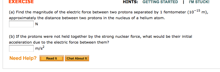 Solved Find The Magnitude Of The Electric Force Between Two