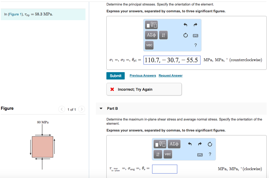 Solved Determine the principal stresses. Specify the | Chegg.com Solved Determine the principal stresses. Specify the | Chegg.com