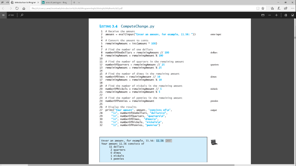 Solved *3.8 (Financial application: monetary units) Rewrite | Chegg.com