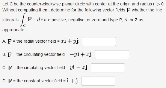 Solved Let C be the counter-clockwise planar circle with | Chegg.com