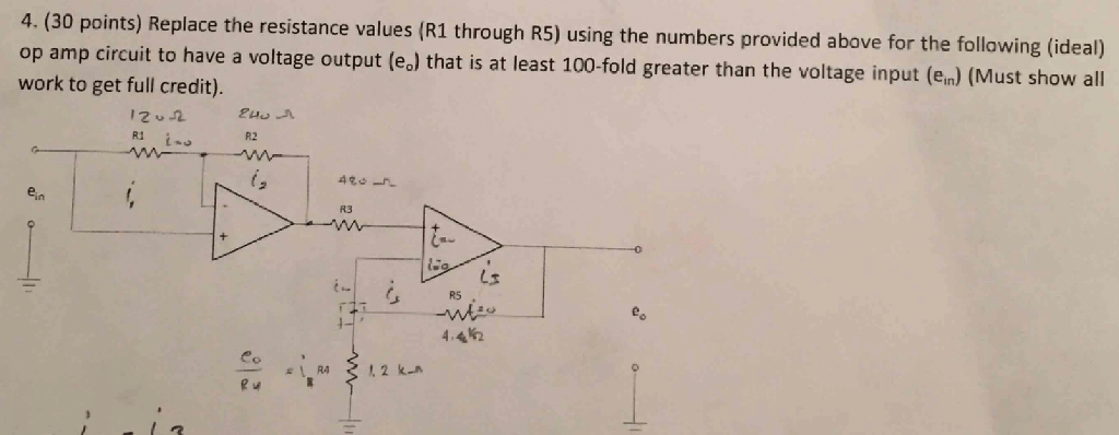 Solved Replace the resistance value (R1 through R5) using | Chegg.com