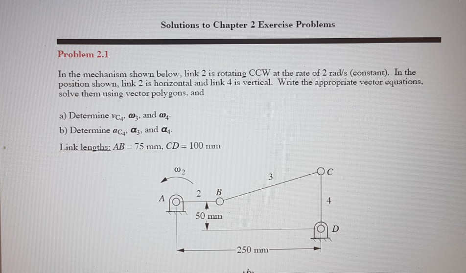 Solved Solutions to Chapter 2 Exercise Problems Problem 2.1 | Chegg.com