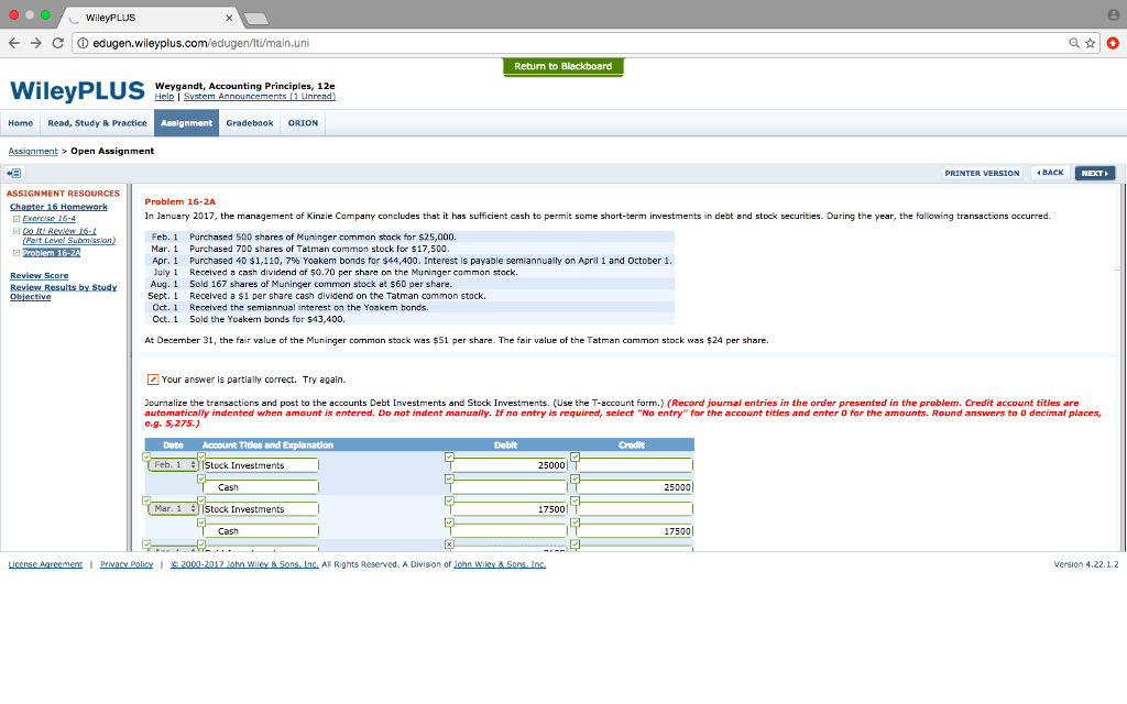 Accounting Archive | February 28, 2017 | Chegg.com