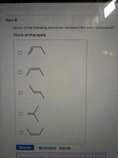 Solved Which of the following structures represent the same | Chegg.com