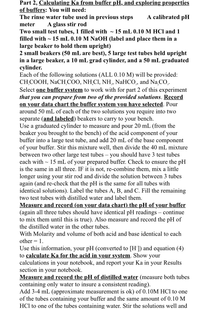 Solved Designing and Preparing a Buffer The dissociation of | Chegg.com