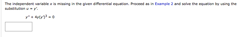 Solved The independent variable x is missing in the given | Chegg.com