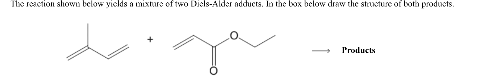 Solved The reaction shown below yields a mixture of two | Chegg.com