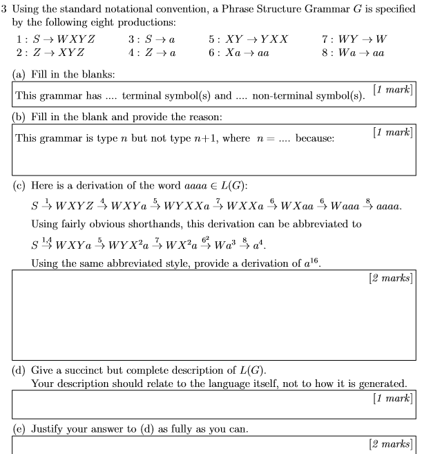 3 Using the standard notational convention, a Phrase | Chegg.com