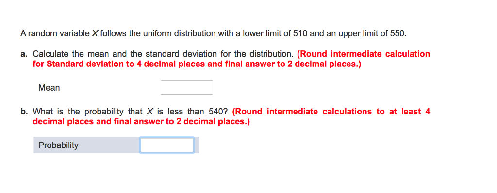 Solved A Random Variable X Follows The Uniform Distribution