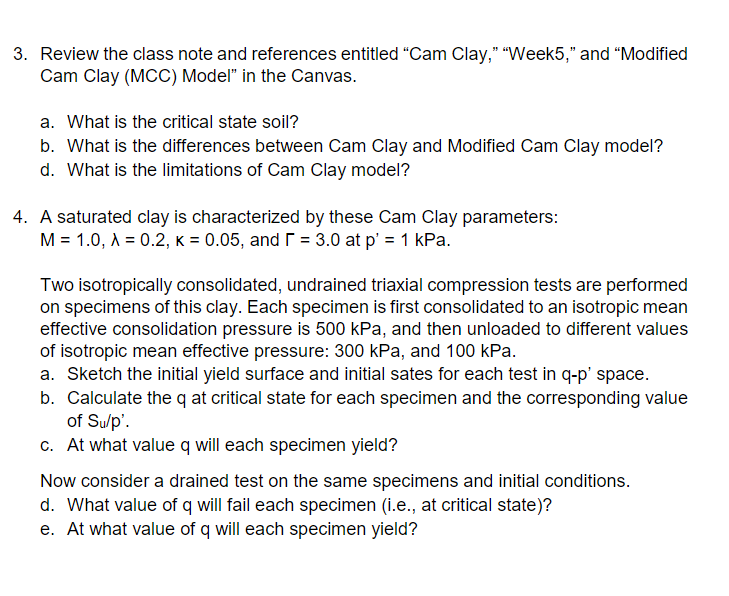 Solved 3. Review the class note and references entitled "Cam | Chegg.com
