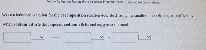 Solved Write A Balanced Equation For The Combination