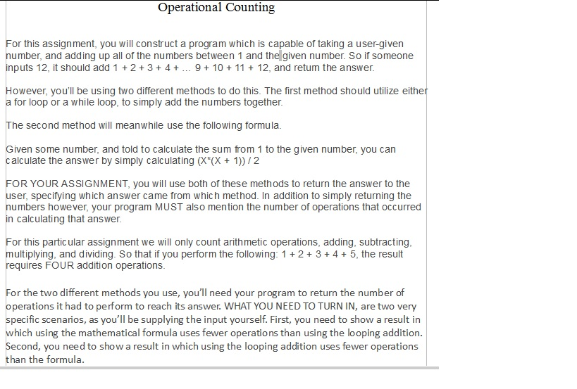 Solved For This Assignment You Will Construct A Program 