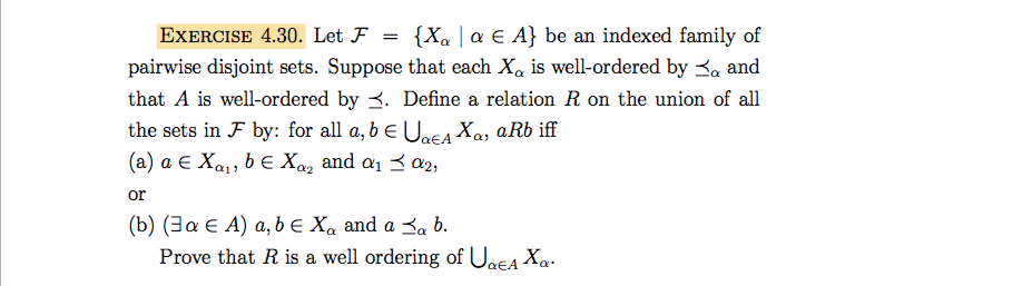 Solved Let F = {X_alpha | alpha A} be an indexed family of | Chegg.com