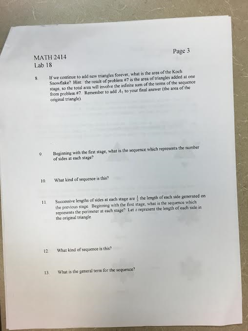 Solved Math 2414 Lab 18 Name Section OBJECTIVE Determine the | Chegg.com