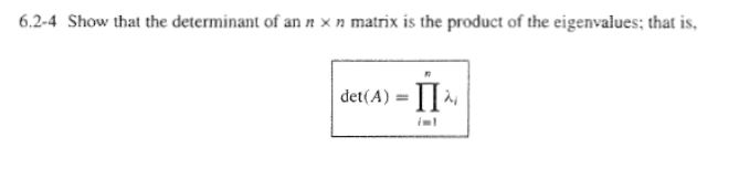 Solved Show that the determinant of an n times n matrix is | Chegg.com