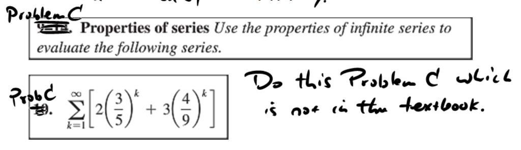 Solved Use the properties of infinite series to evaluate the | Chegg.com