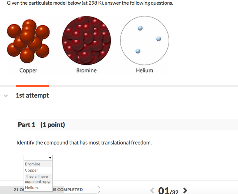 Solved Given the particulate model below (at 298 K), answer | Chegg.com