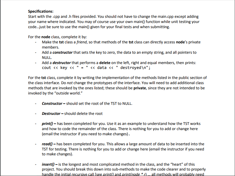 Solved General Description Complete the coding of a Trinary | Chegg.com