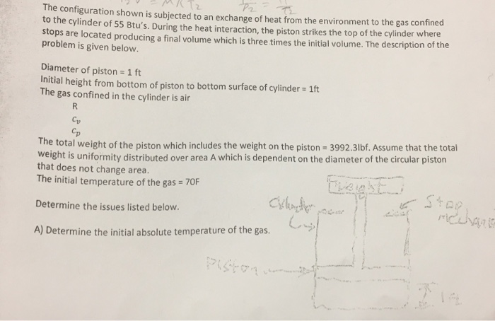 Solved: A Thermodynamics Question | Chegg.com Solved: A Thermodynamics Question | Chegg.com