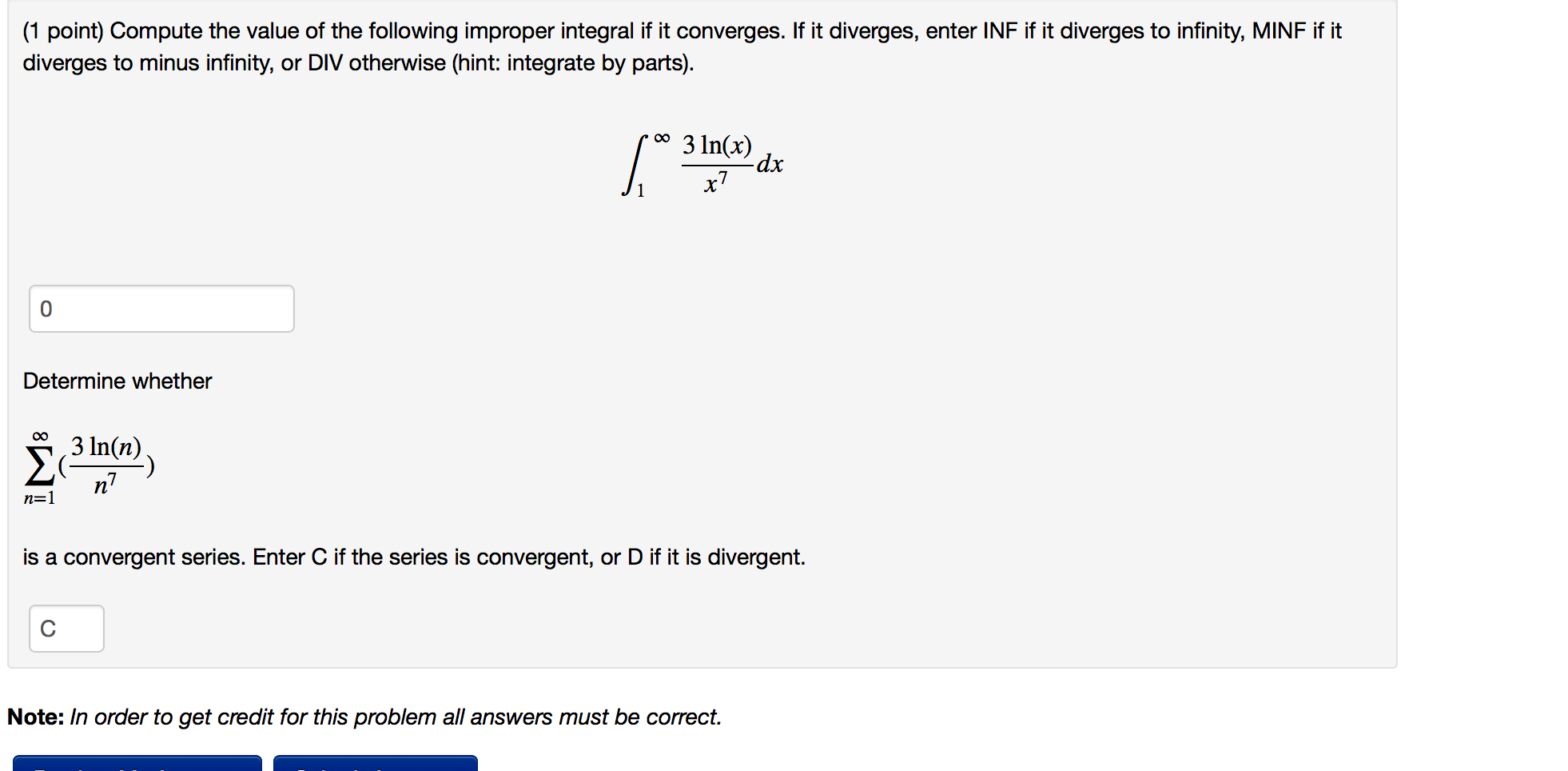 Solved Compute the value of the following improper integral | Chegg.com