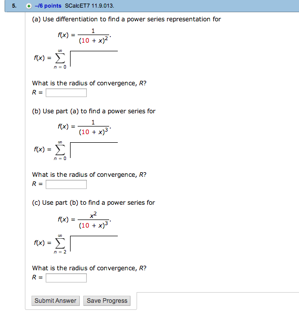 Solved Use differentiation to find a power series | Chegg.com