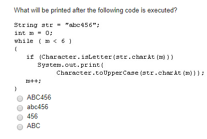 Solved What will be printed after the following code is | Chegg.com