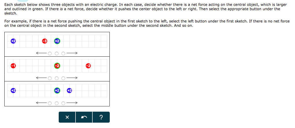 Solved Each sketch below shows three objects with an | Chegg.com