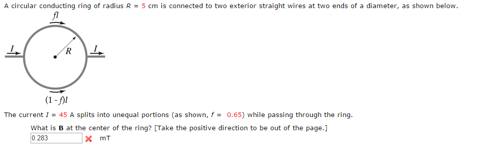 Solved A circular conducting ring of radius R = 5 cm is | Chegg.com