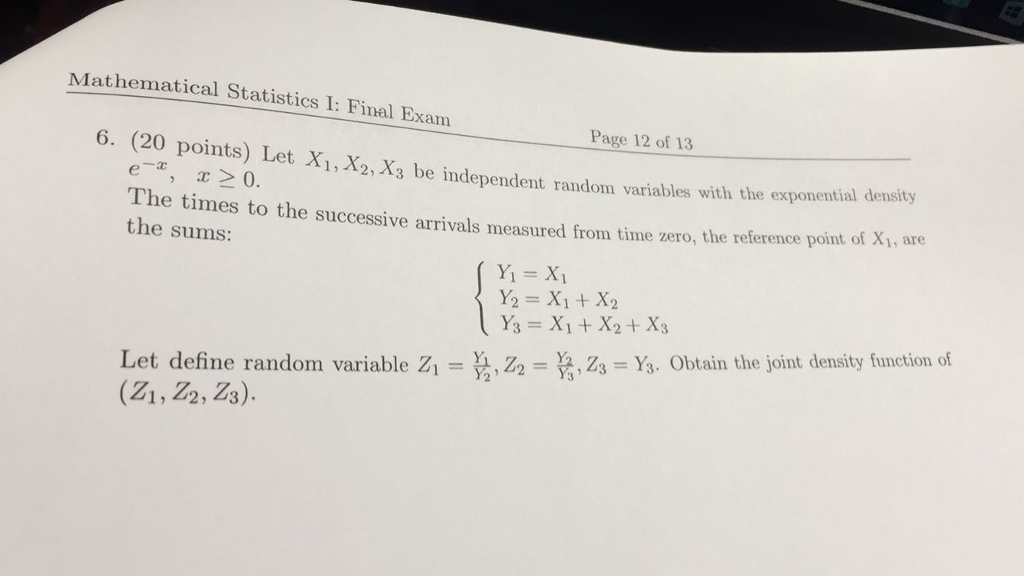 Solved Let X1, X2, X3 be independent random variables with | Chegg.com