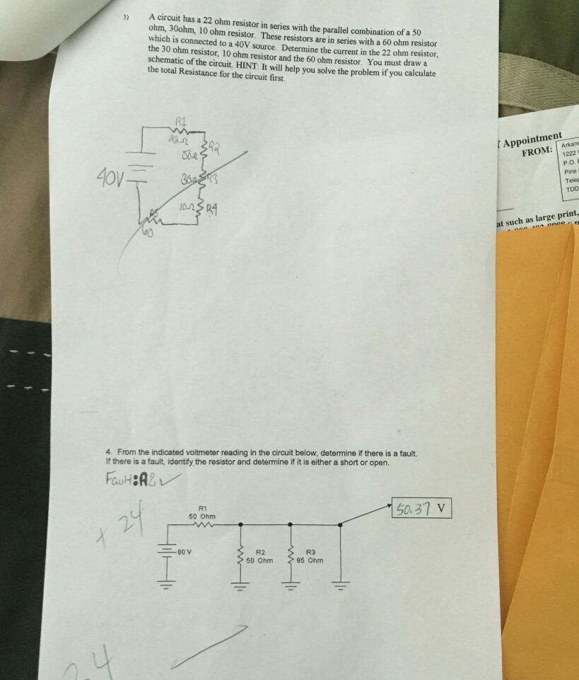 Solved 4. From the indicated voltmeter reading in the | Chegg.com