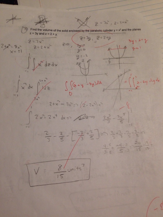 Solved Need help with this calculus problem. I tried the | Chegg.com