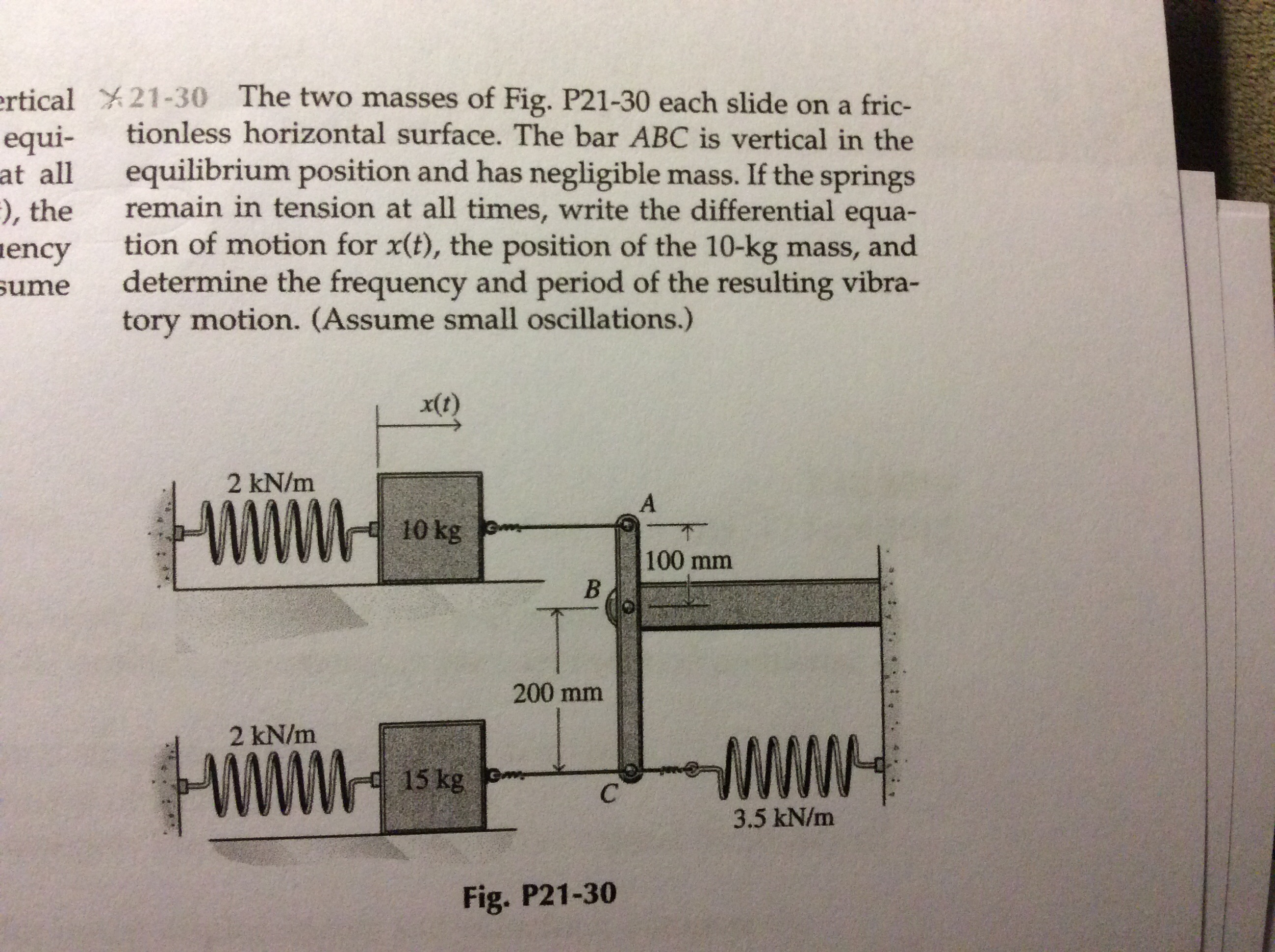 Solved: A) Use Energy Methods To Obtain The Differential E... | Chegg.com
