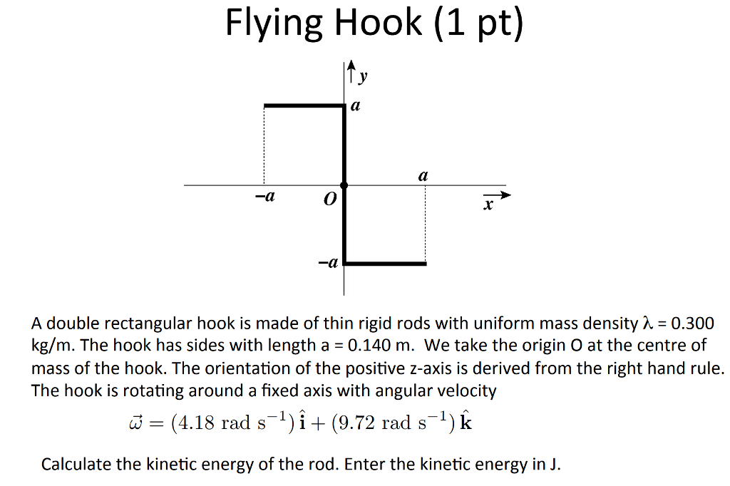 Solved Flying Hook (1 pt) -a 0 A double rectangular hook is | Chegg.com